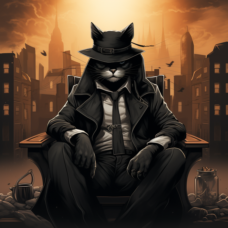 GANGSTER CAT ART | 3 FAMILIES | PREMIUM POSTER & CANVAS – Gangster Cat